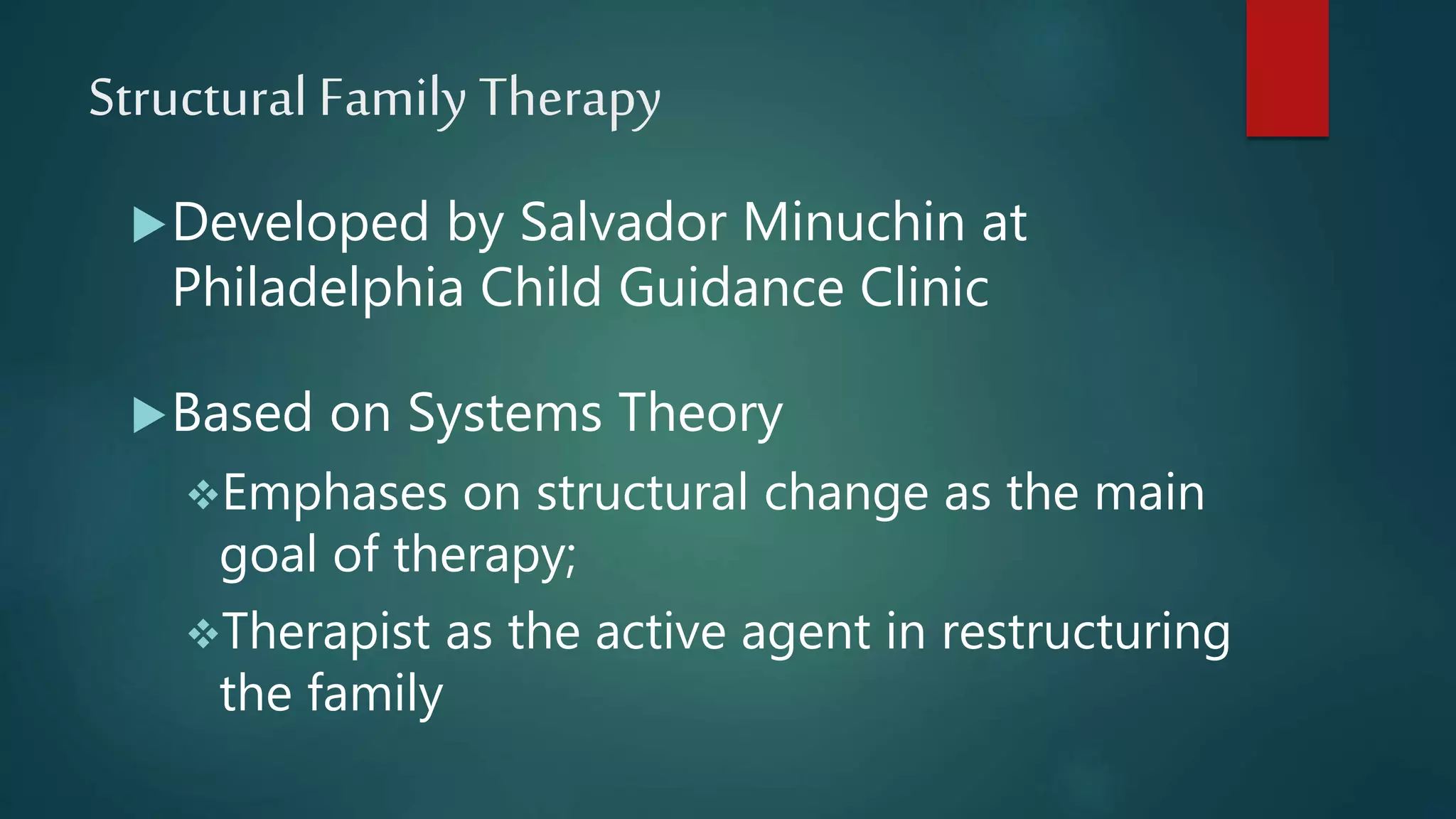 Structural Family Therapy | PPTX
