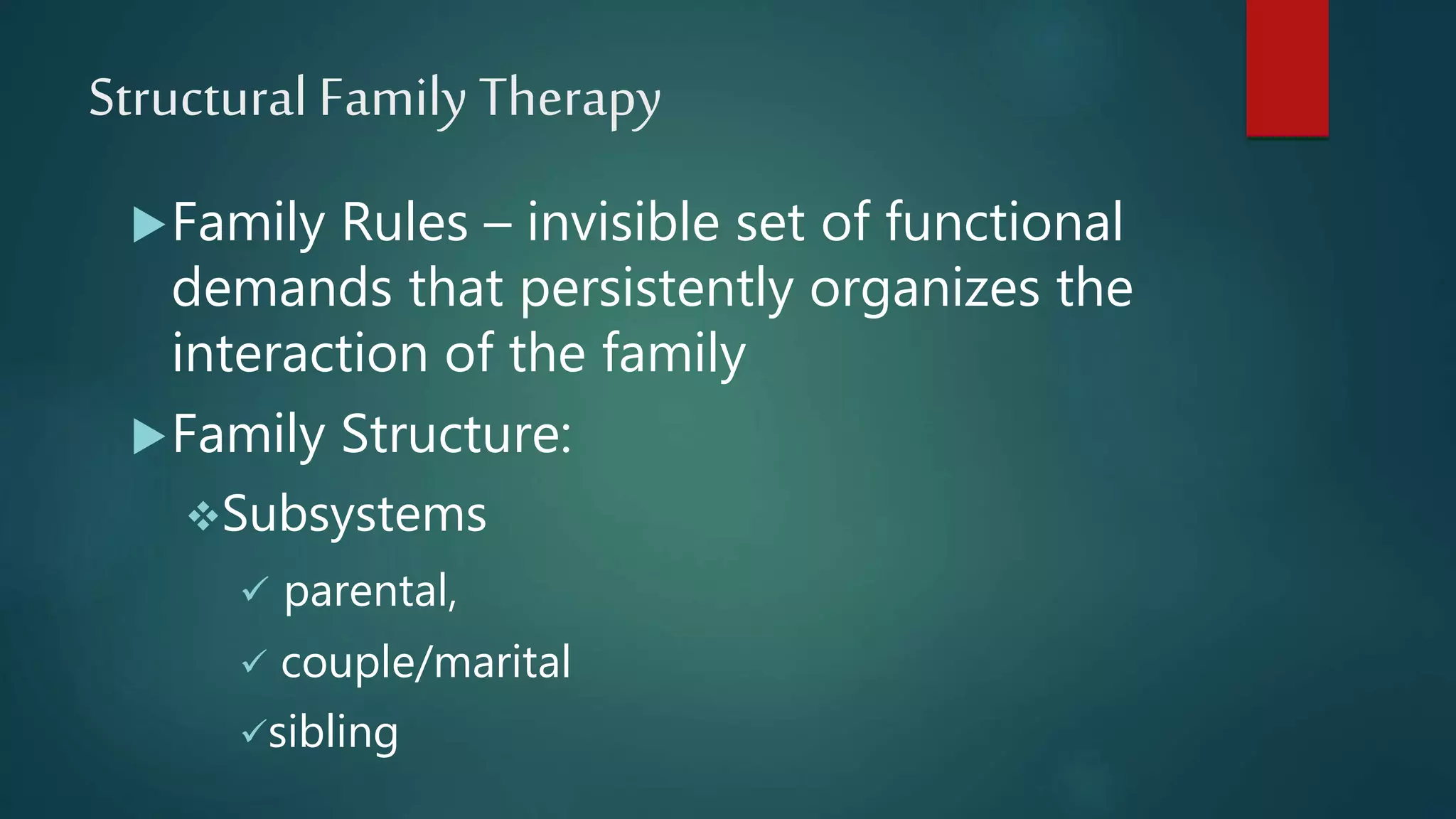 Structural Family Therapy | PPTX