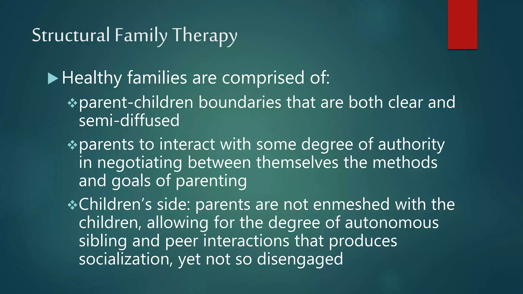 Structural Family Therapy | PPTX