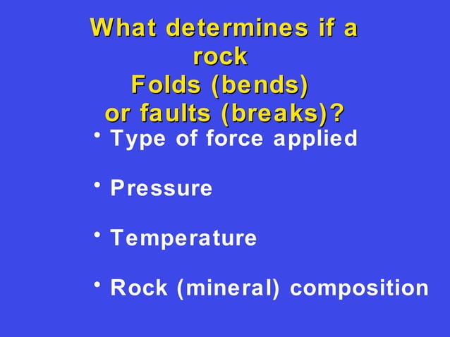 Structural features fold, fault, joints | PPT