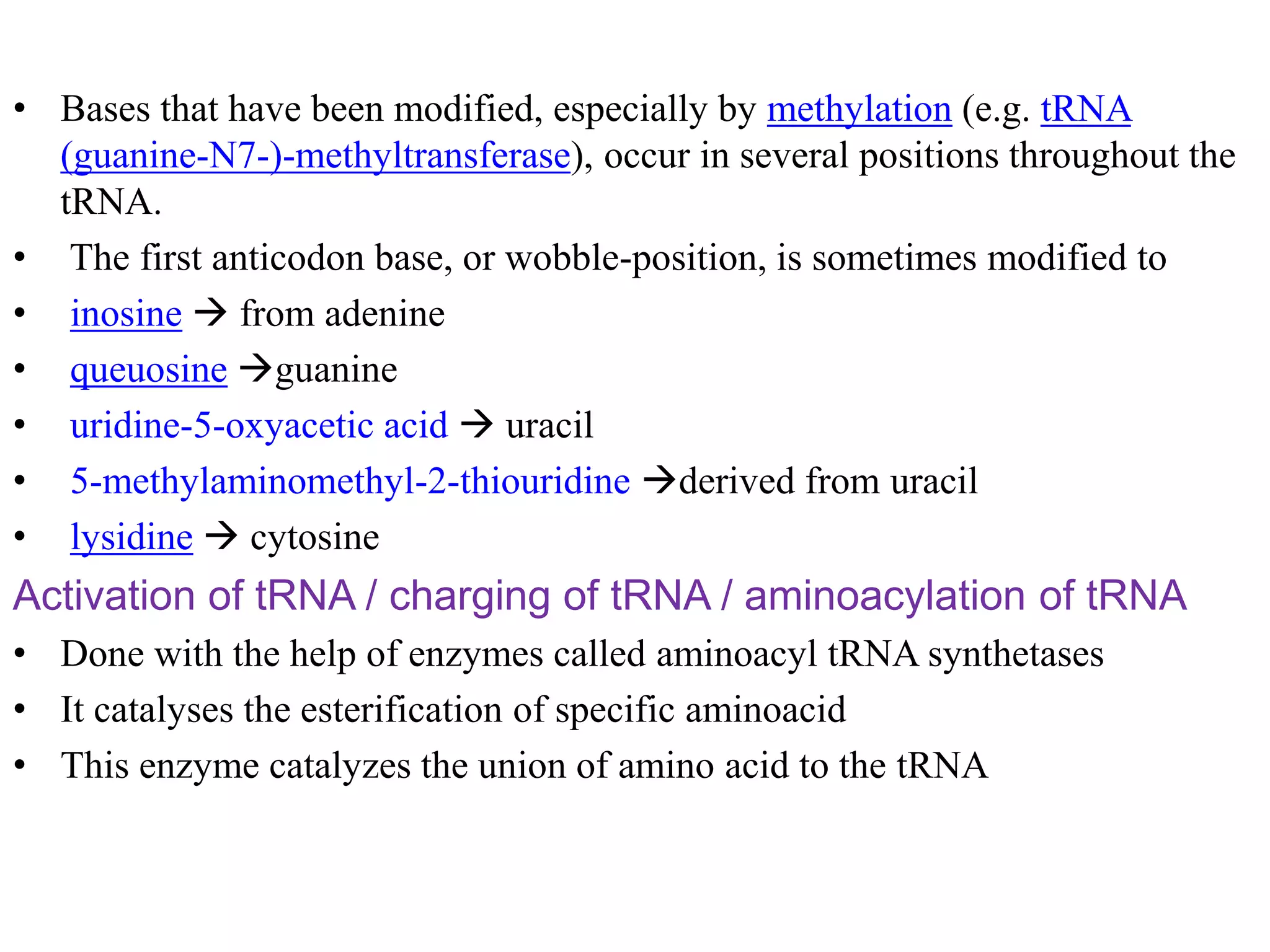 Structural features of rna | PPTX