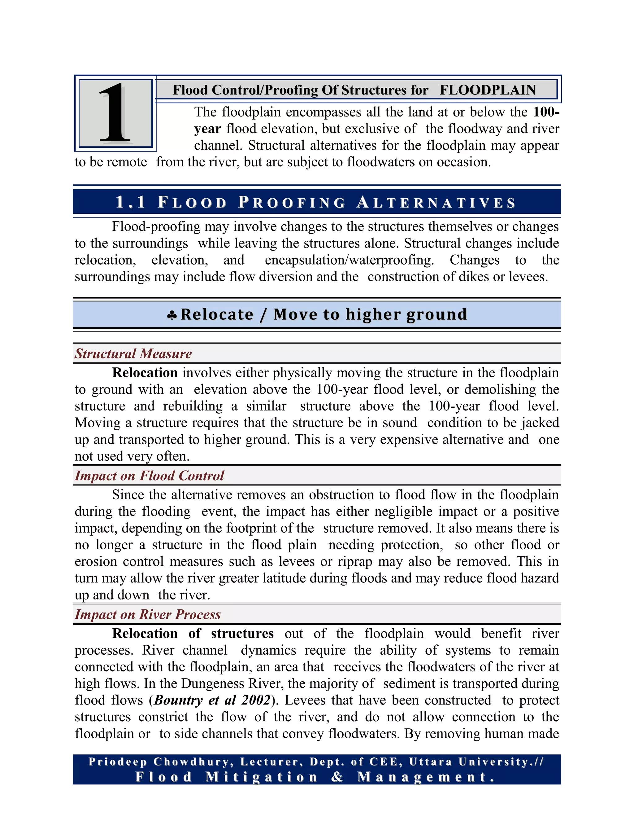 Structural flood control options | PDF