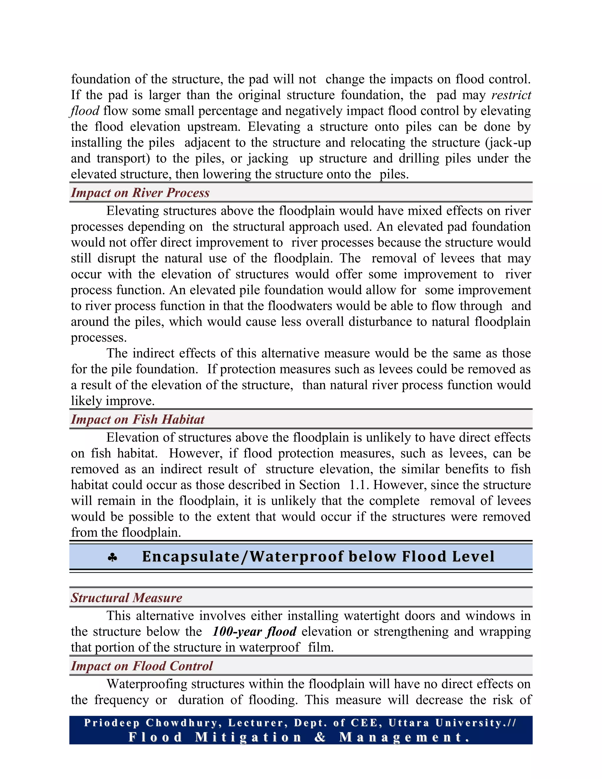 Structural flood control options | PDF