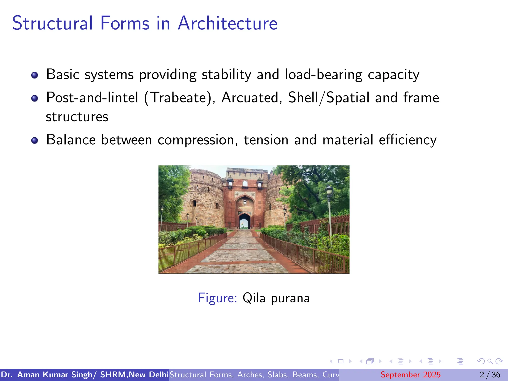 Structural Forms, Arches, Slabs, Beams, Curved Surfaces, Loads and ...