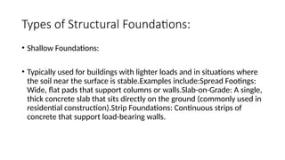 Structural Foundations and its types and fuctions | PPTX