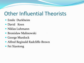 Structural functionalism | PPTX