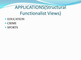 Structural functionalism | PPTX