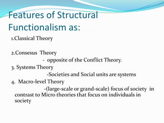 Structural functionalism | PPTX