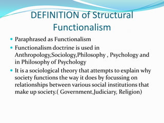 Functionalism Philosophy