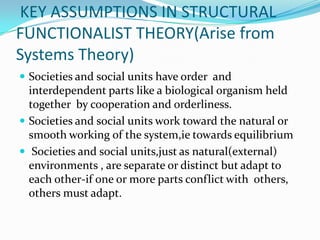 Structural functionalism | PPT