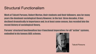 Robert Merton Structural Functionalism Theory