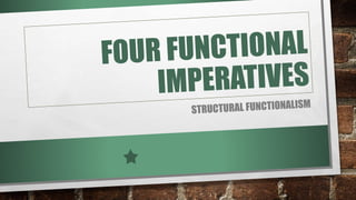 Structural functionalism | PPT