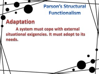 Structural functionalism | PPTX