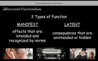 DISS - Approaches - Structural Functionalism | PPTX
