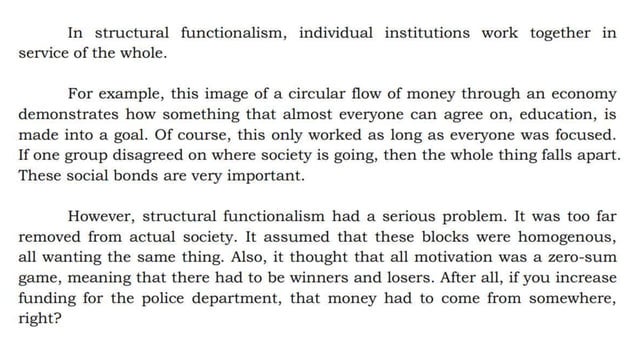 STRUCTURAL FUNCTIONALISM & ITS IMPORTANCE IN EXAMINING SOCIO-ECONOMIC ...
