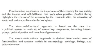 STRUCTURAL FUNCTIONALISM & ITS IMPORTANCE IN EXAMINING SOCIO-ECONOMIC ...