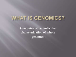 Structural genomics | PPTX