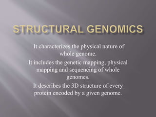 Structural genomics | PPTX