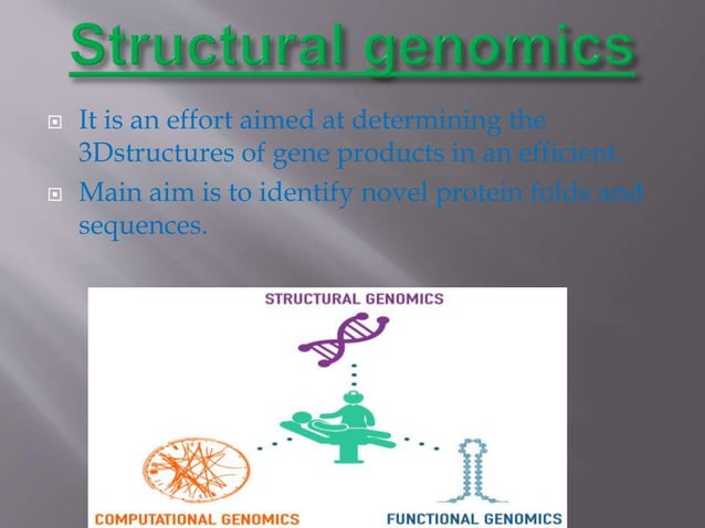 Structural genomics | PPTX | Genetics | Science