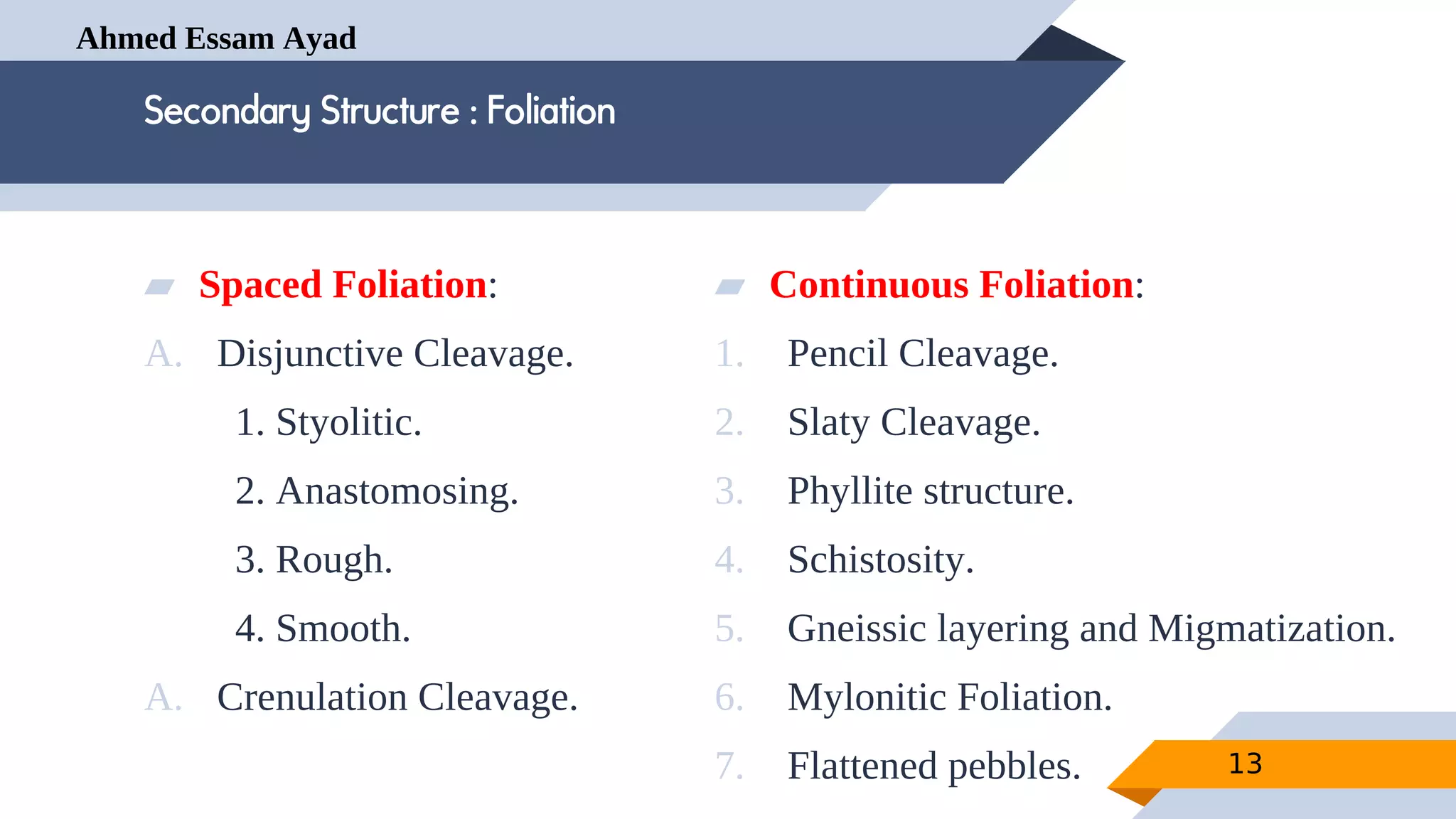 Structural geology : foliation | PDF