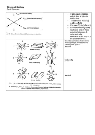 Structural geology stresses | DOC