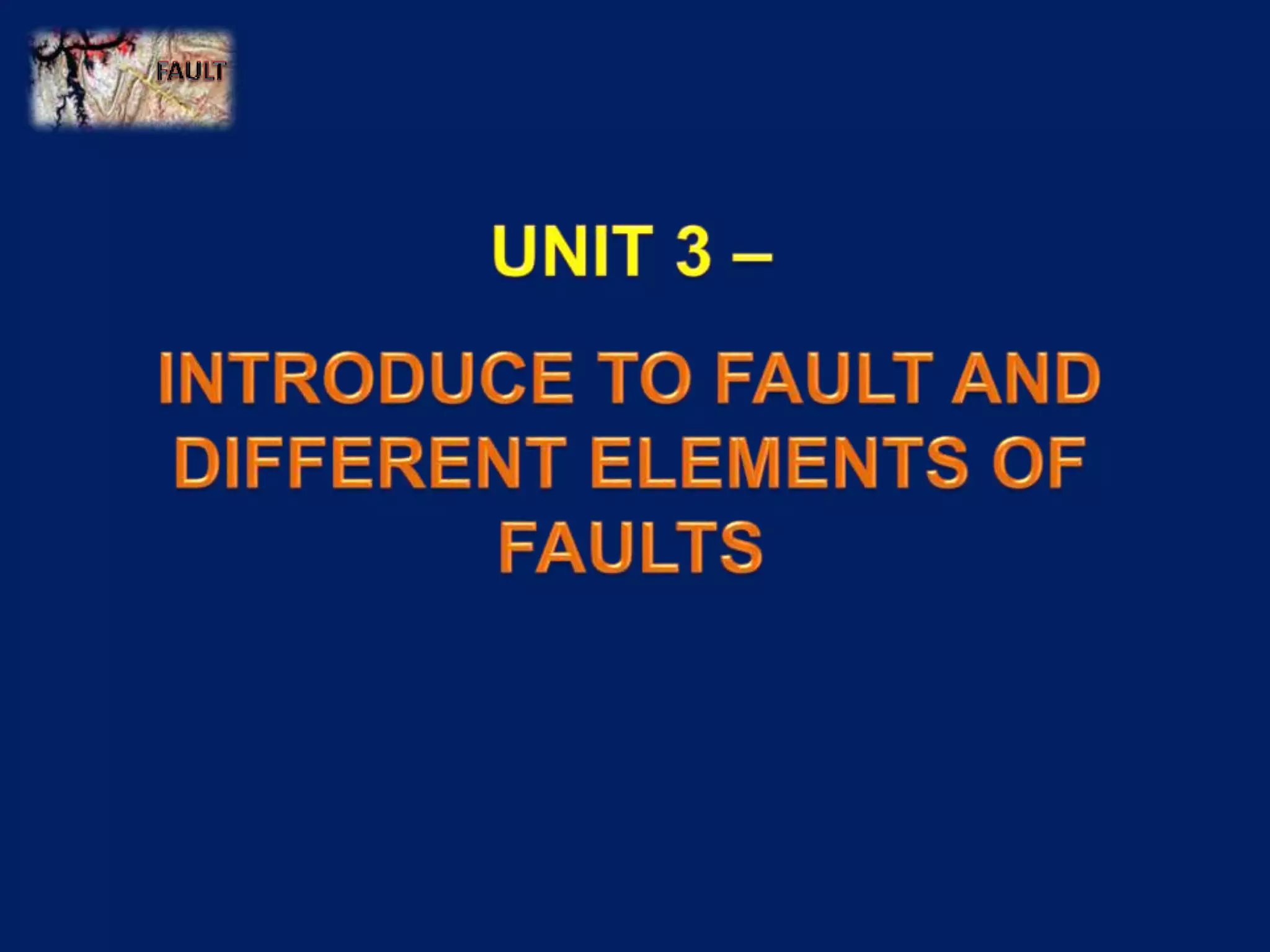 Structural Geology-Fault | PPT