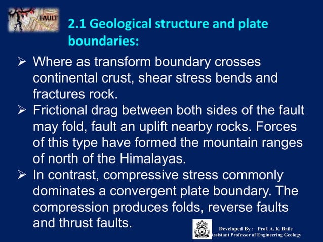 Structural Geology-Fault | PPT | Civil Engineering Industry | Industries