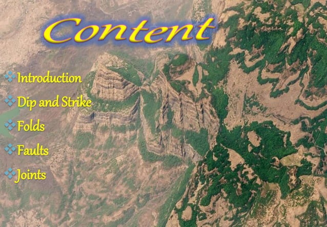 Fault, Fold, Dip, Strike, Joint (Geology) | PPTX