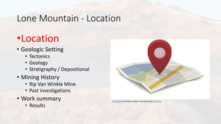 Lone Mountain Geology, History and More | PPT