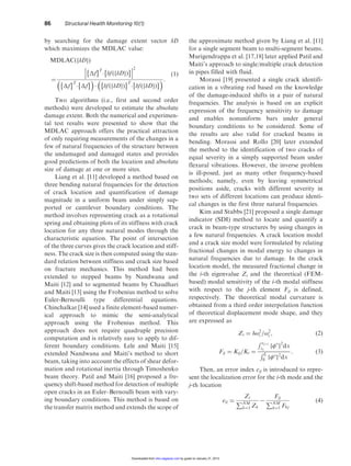 Structural health monitoring 2011-wei fan-83-111 | PDF | Technology & Computing