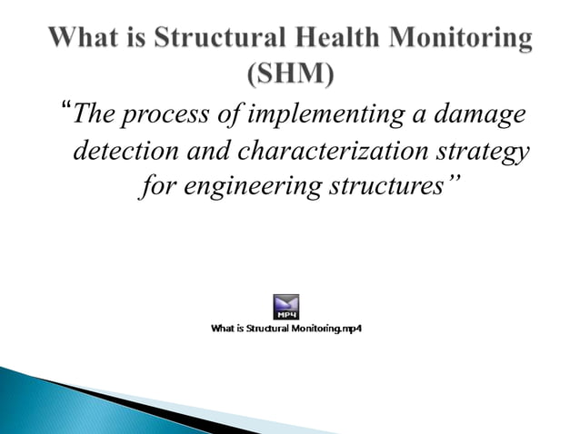 Structural health monitoring | PPTX