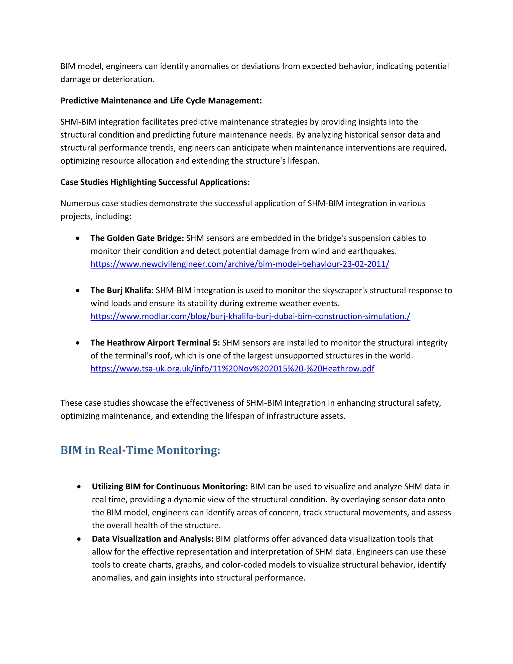 Structural Health Monitoring (SHM) with BIM | PDF