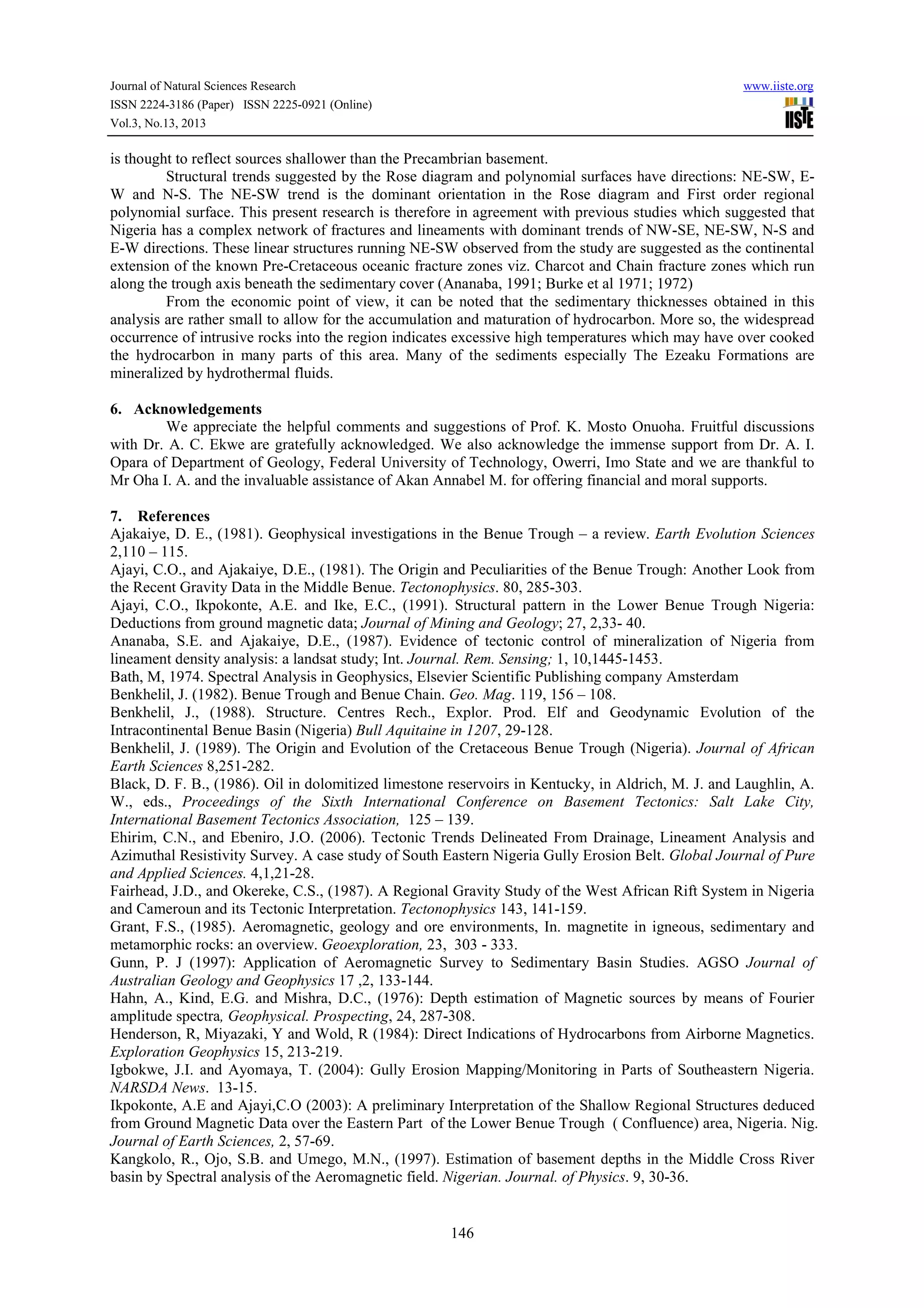 Structural interpretation of abakiliki – ugep, using | PDF