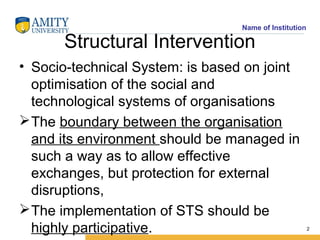 Structural intervention | PPT
