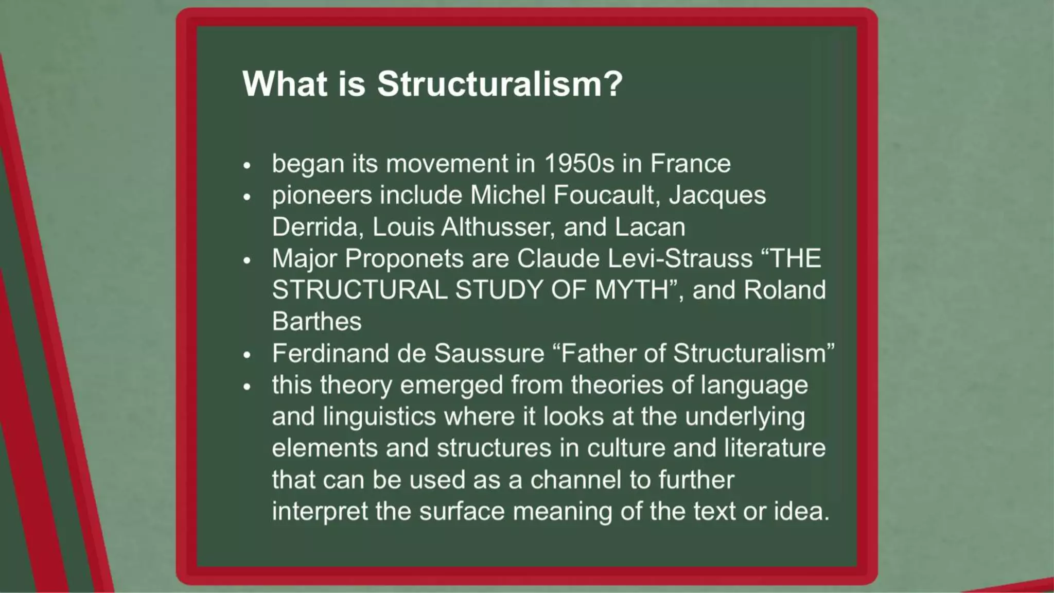 Structuralism 1 Pptx