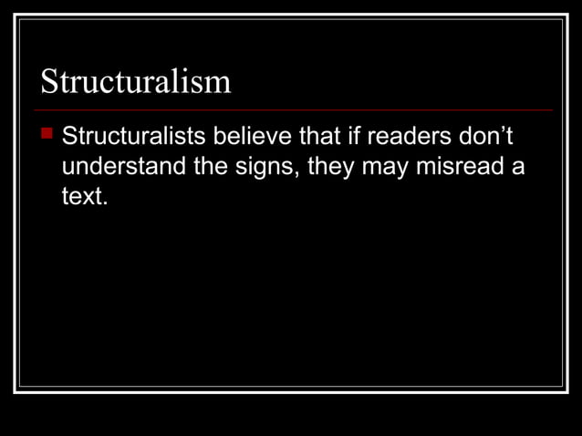 Structuralism | PPT