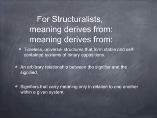 Structuralism | PPT