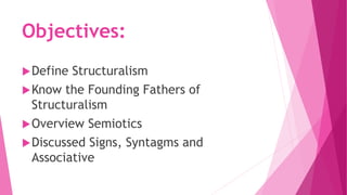 Structuralism part 1 | PPTX