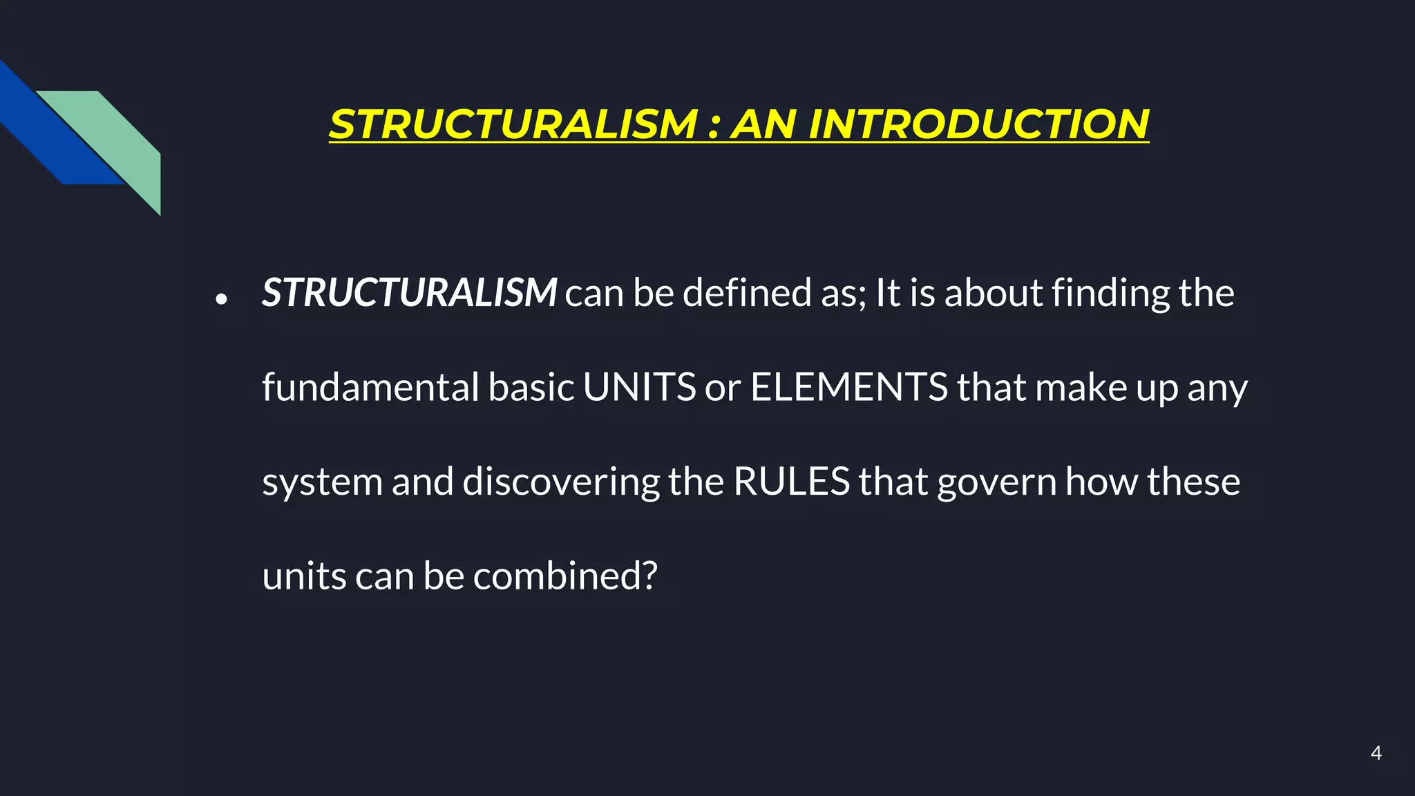 Structuralism theory | PPTX
