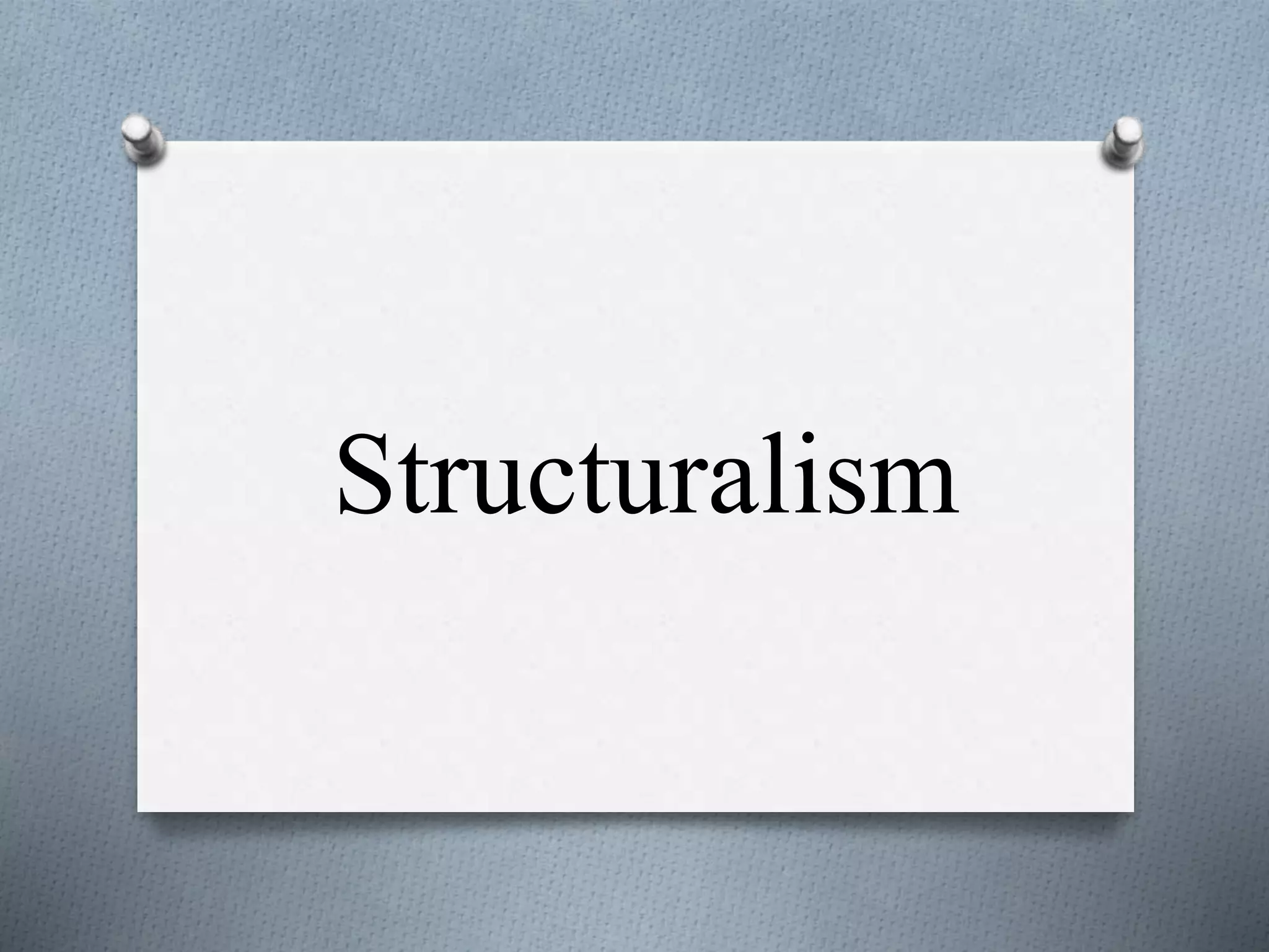 Structuralism | PPTX