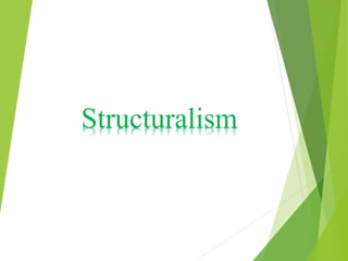 Structuralism | PPTX