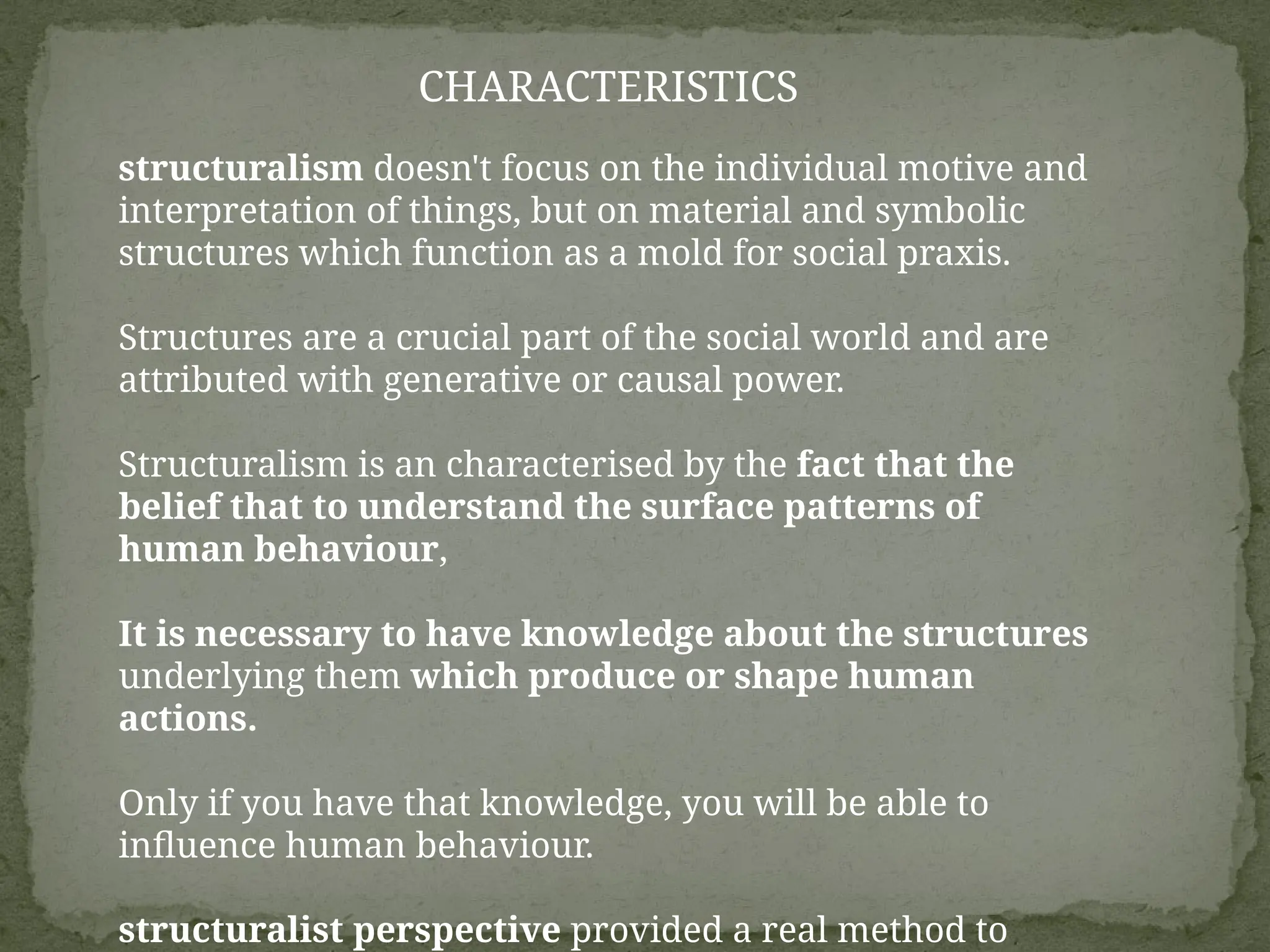 STRUCTURALISM.pptx Evolution of geographical thought, Structuralism ...