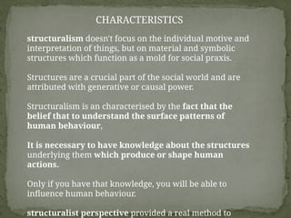 STRUCTURALISM.pptx Evolution of geographical thought, Structuralism ...