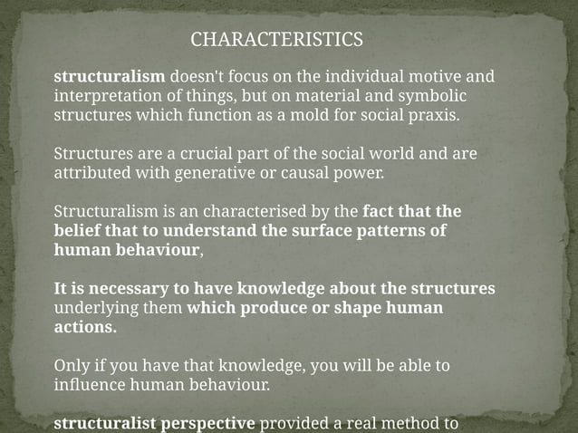 STRUCTURALISM.pptx Evolution of geographical thought, Structuralism ...