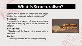 STRUCTURALISM Theory BA Semester 6 .pptx