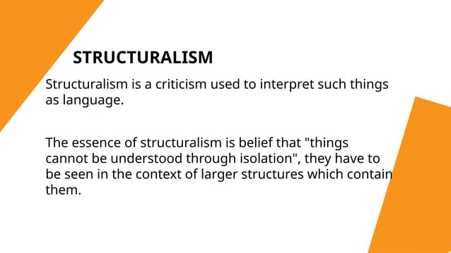 STRUCTURALISM used to interpret language.pptx | Weather | Science