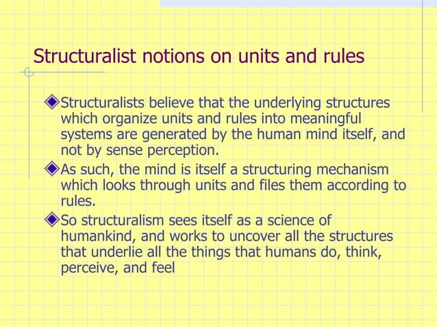 Structuralism and Saussure | PPT