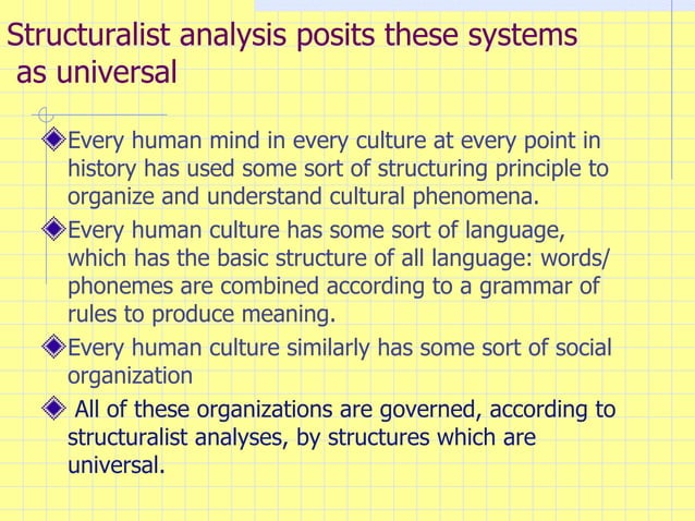 Structuralism and Saussure | PPT