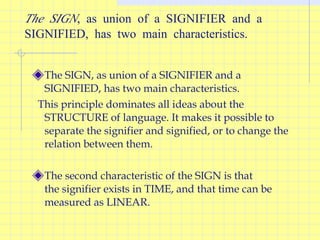 Structuralism and Saussure | PPT