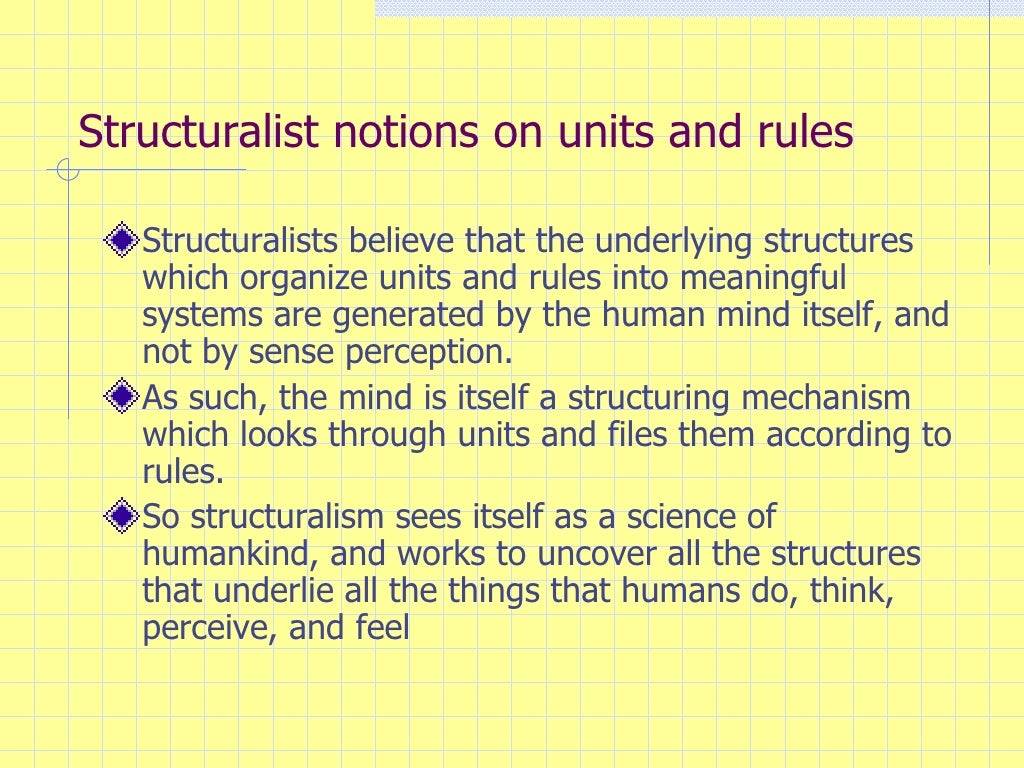 English Literature Structuralism And Its Application To